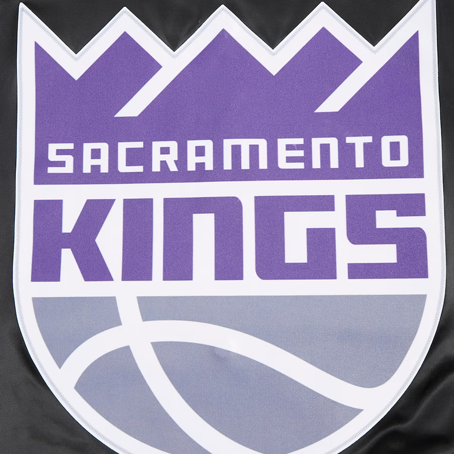 Sacramento Kings - Script Tail Full-Snap Satin Varsity NBA Jacket ...