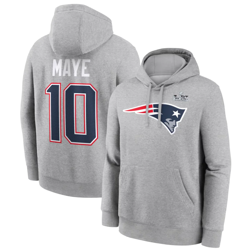 New England Patriots - Drake Maye Super Bowl LX NFL Hoodie - Size: XXL ...