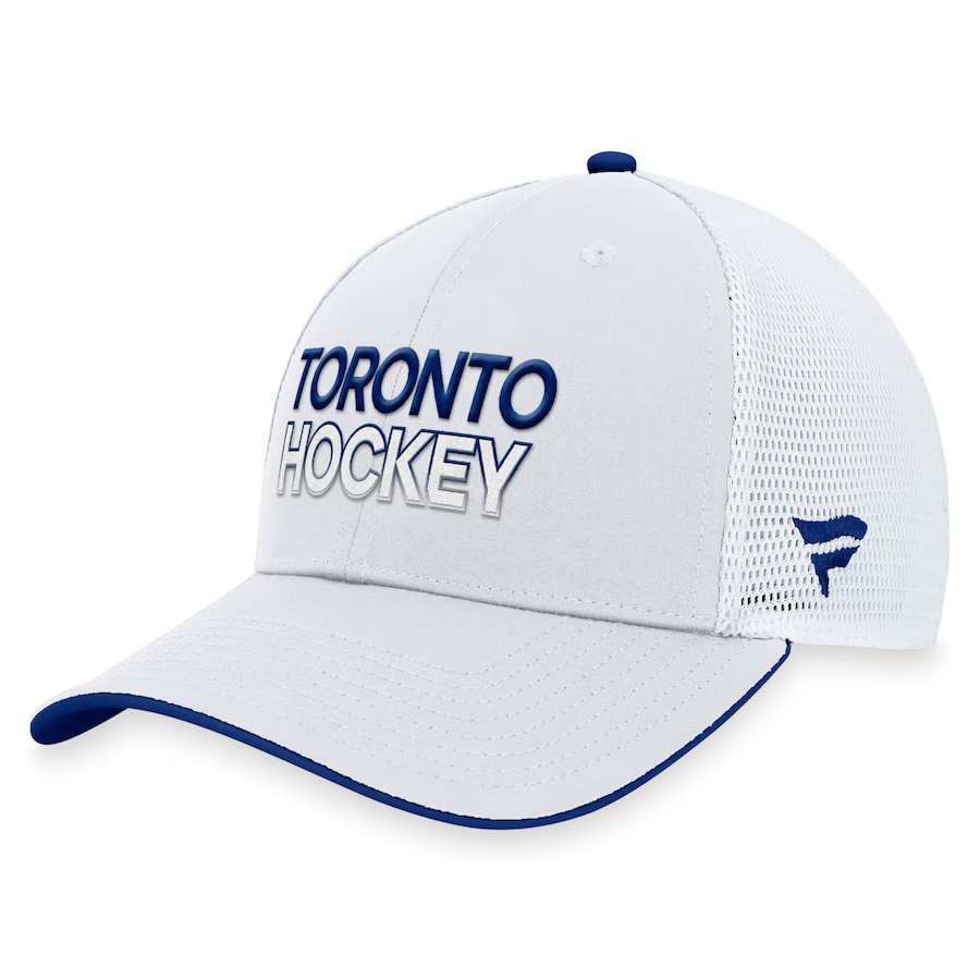 Toronto Maple Leafs - 2023 Authentic Pro Rink Trucker White NHL ...
