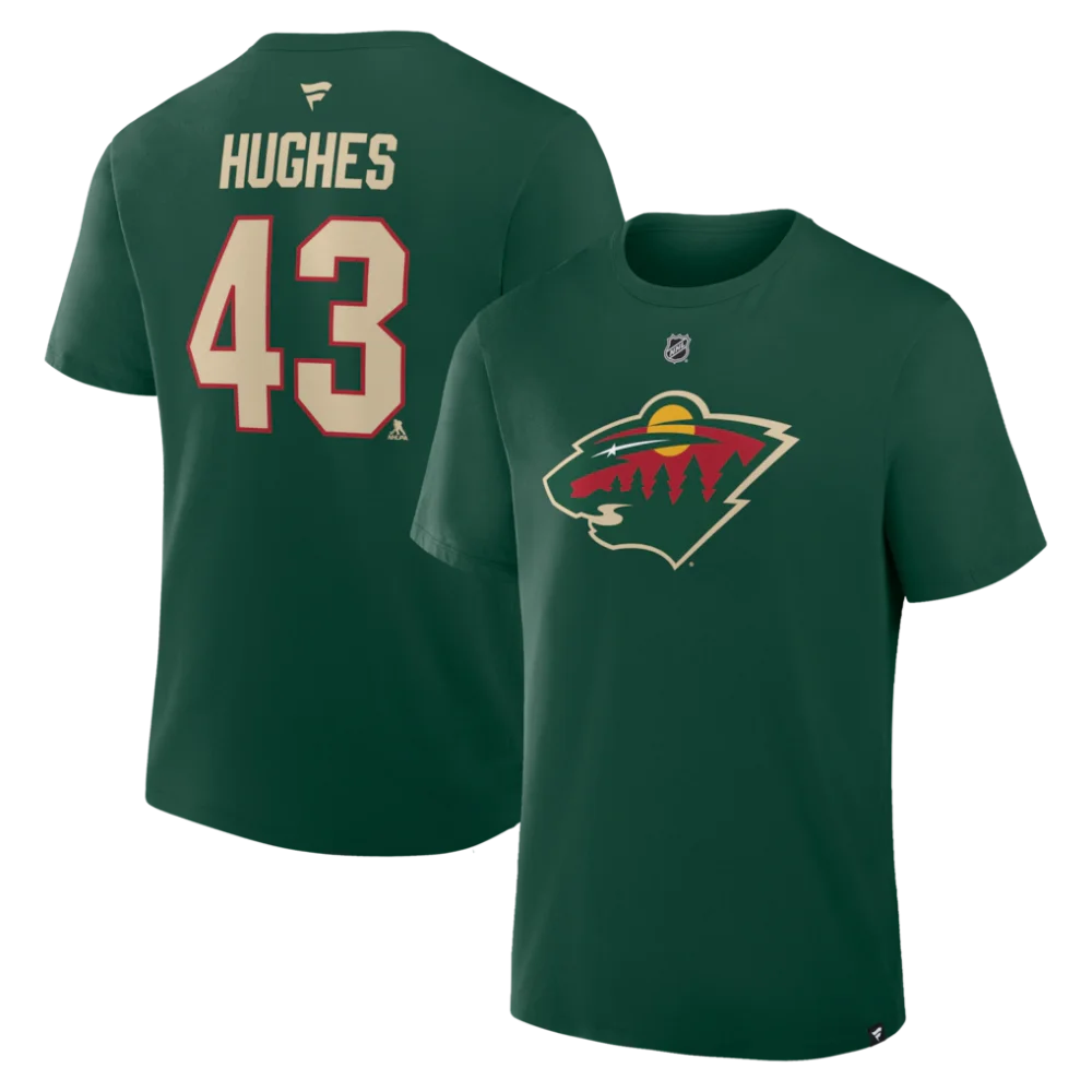 Minnesota Wild - Quinn Hughes Stack NHL Tričko :: FansMania